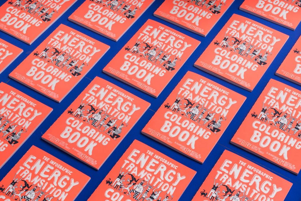 The Infographic Energy Transition Coloring Book - slanted