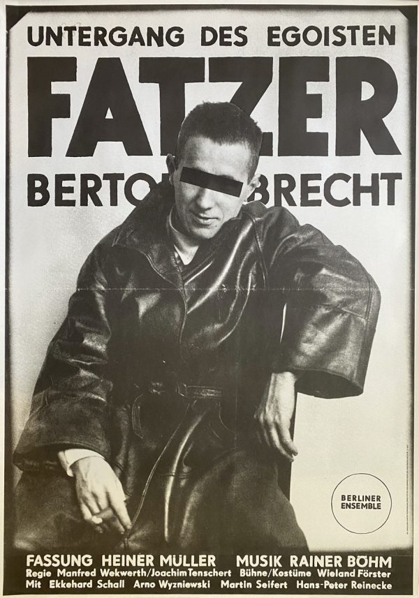 Original Poster: K.H. Drescher “Bertolt Brecht” - slanted