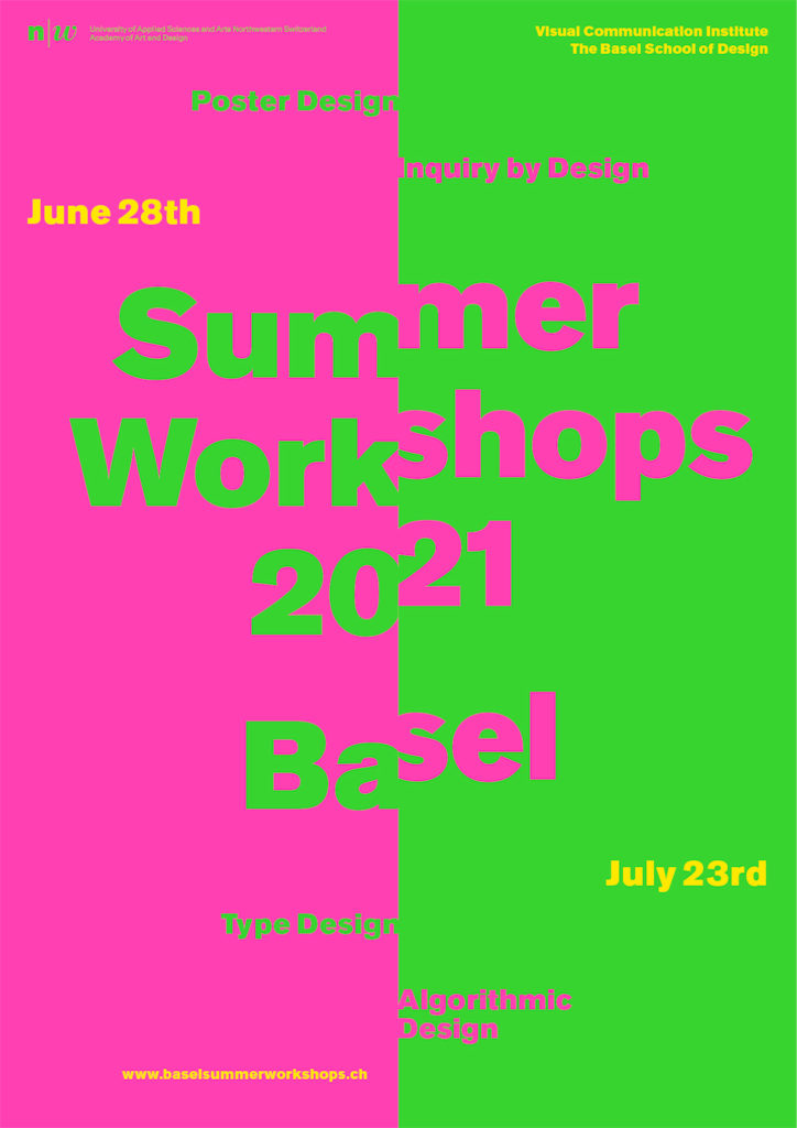 Summer Workshops 2021 -At Visual Communication Institute - slanted