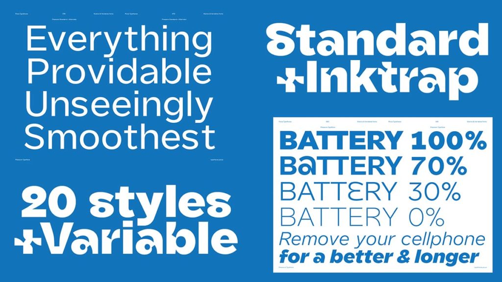 Pleasure - By Pizza Typefaces - slanted