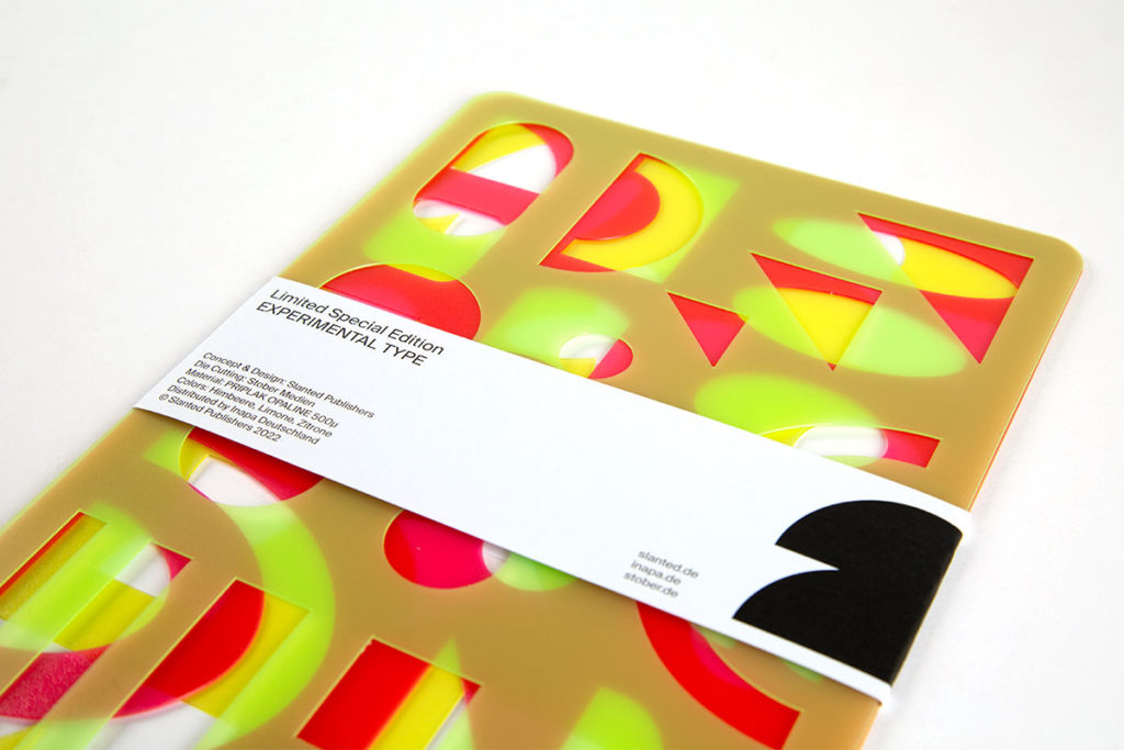 Experimental Type Stencils - slanted