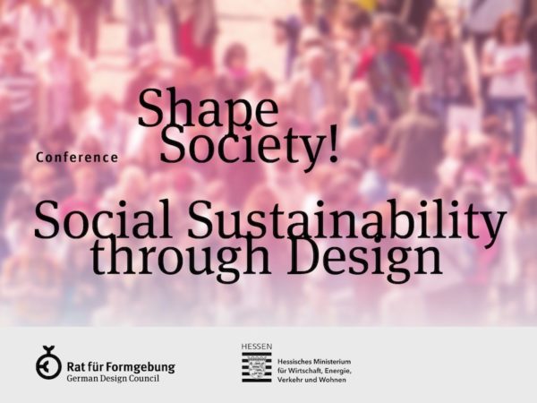 Shape Society! - Social Sustainability Through Design - slanted