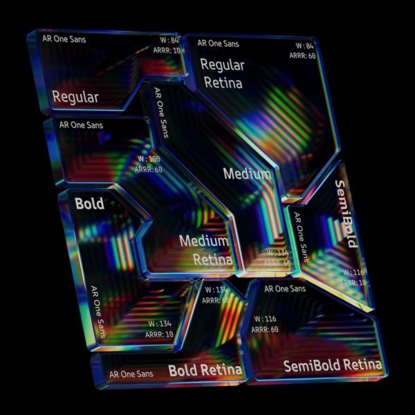 AR One Sans - slanted