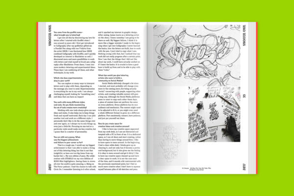 Yearbook of Lettering #1 - slanted