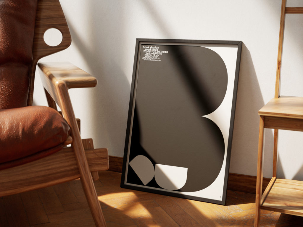 Poster »Book Design Workshop« - slanted