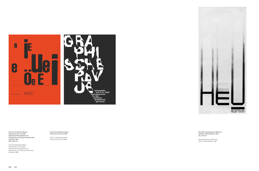 Helmut Schmid Typography / Helmut Schmid Typografie - slanted
