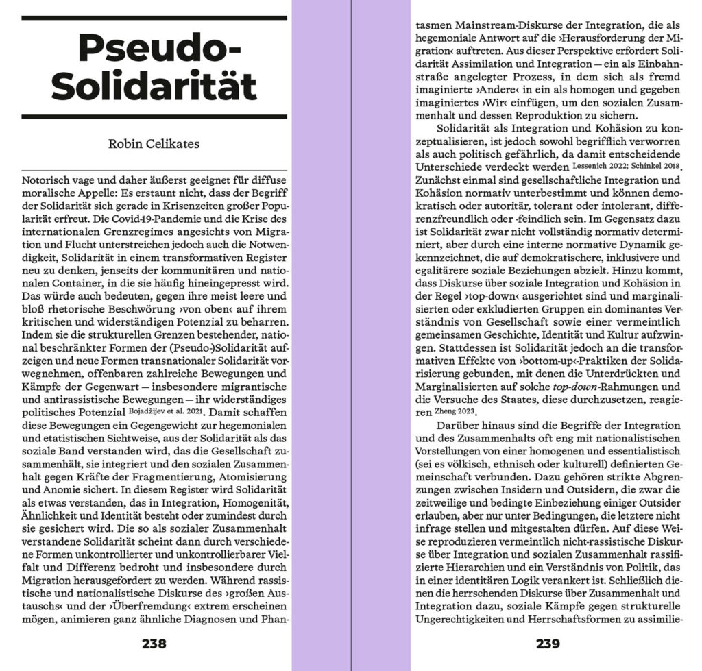 Solidaritäten transformieren. Praktiken und Infrastrukturen in der ...