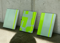 Win 1 of 5 memo Neon Lime Notebooks! - slanted