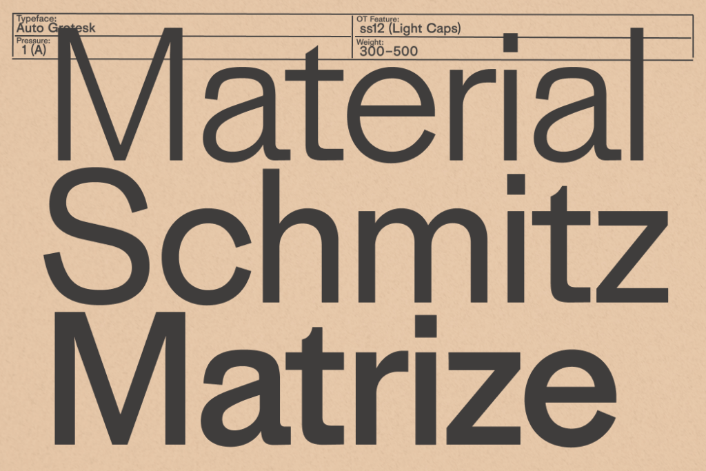 Auto Grotesk - slanted