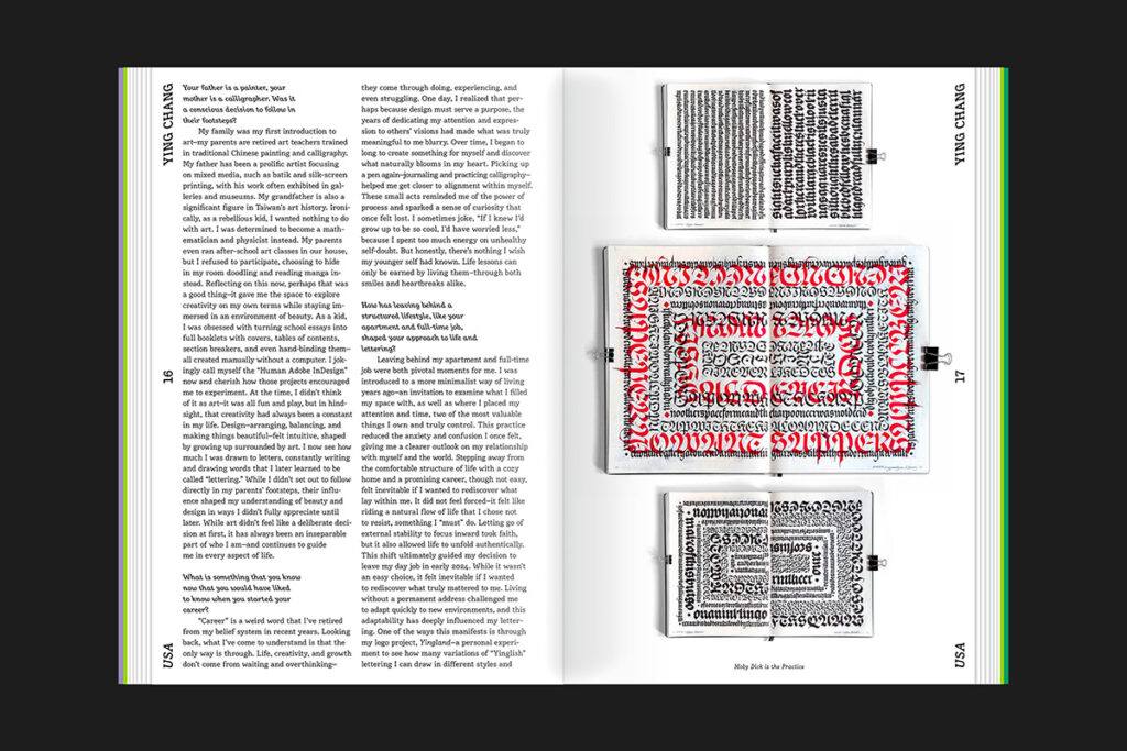 Yearbook of Lettering #2 - slanted
