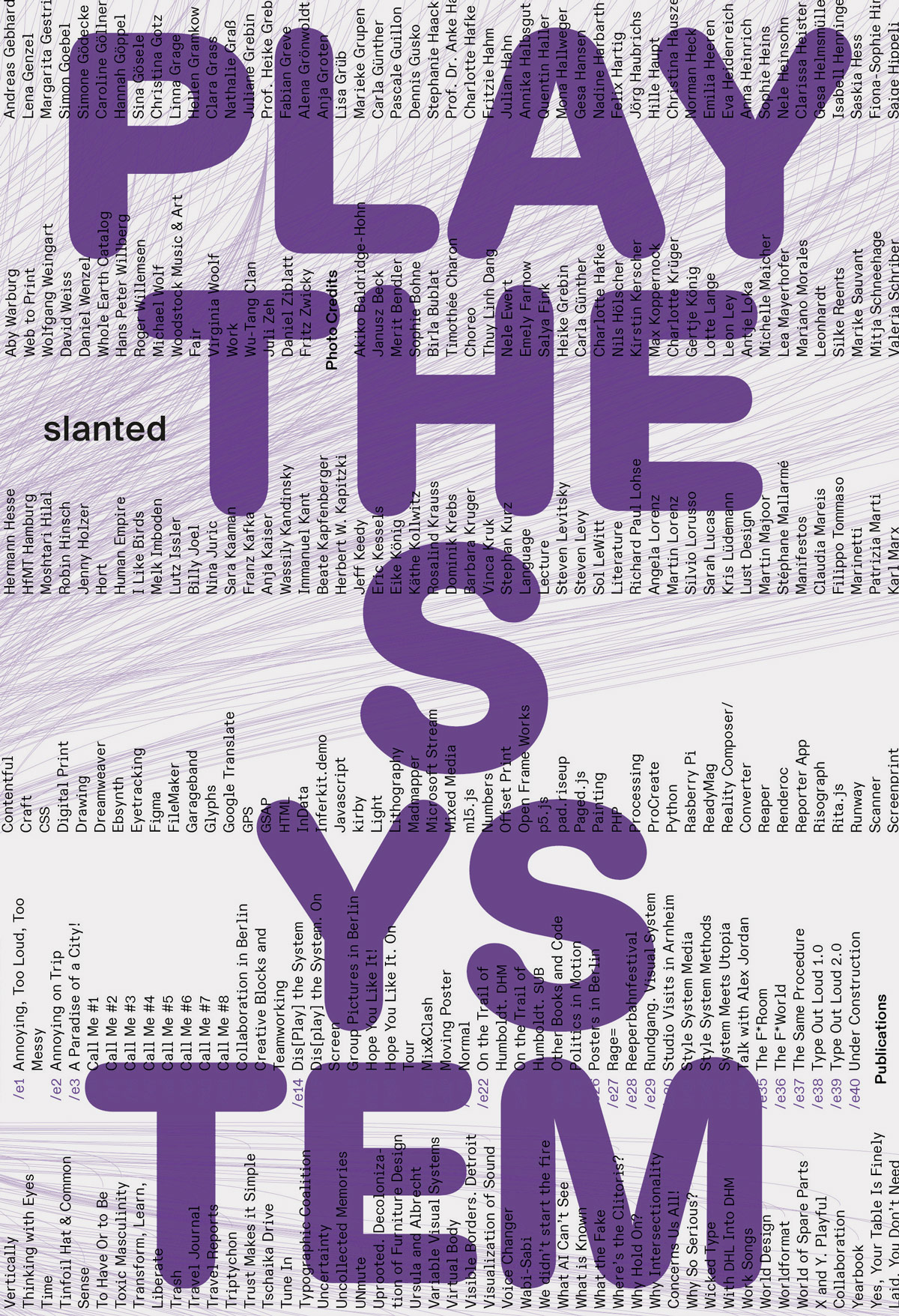 Play The System—Parametric Approaches in Graphic Design - slanted